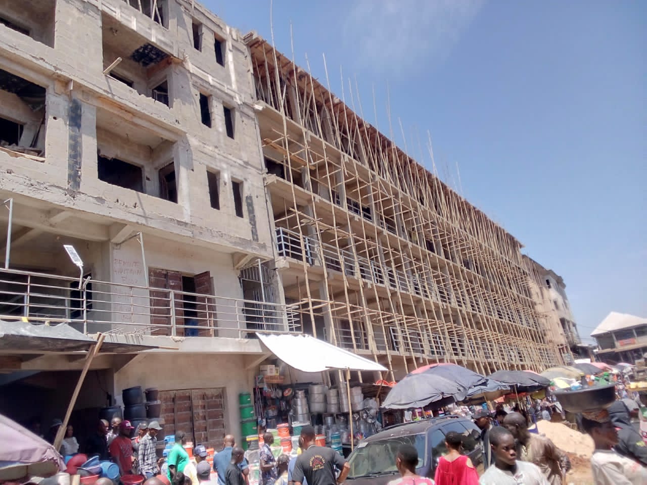Two 4 storey buildings marked for demolition in Onitsha - Citypost